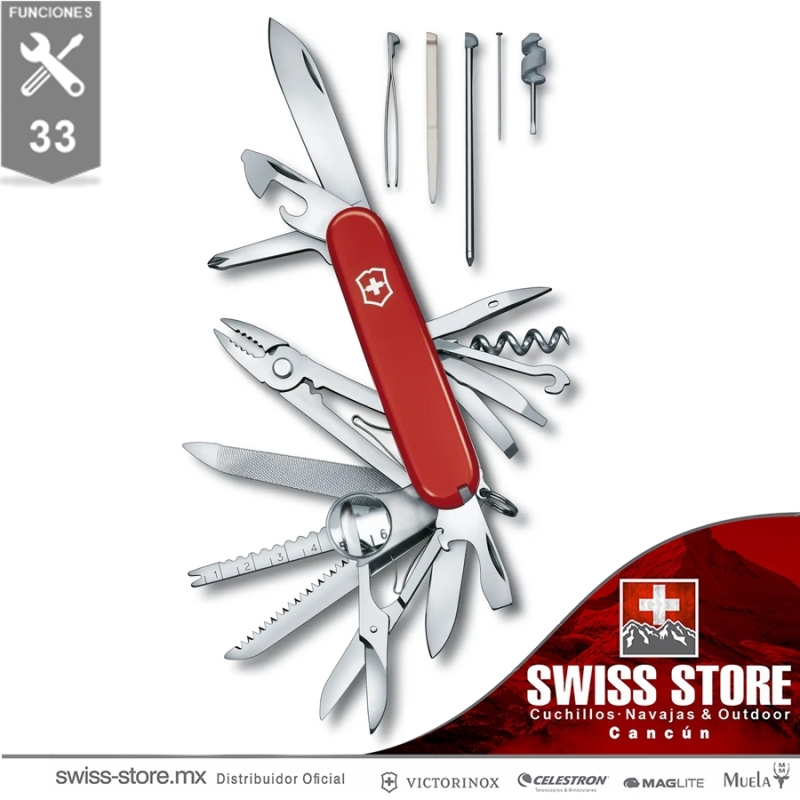 Navaja Victorinox Swiss Champ 1.6795 - Swiss Store Cancun